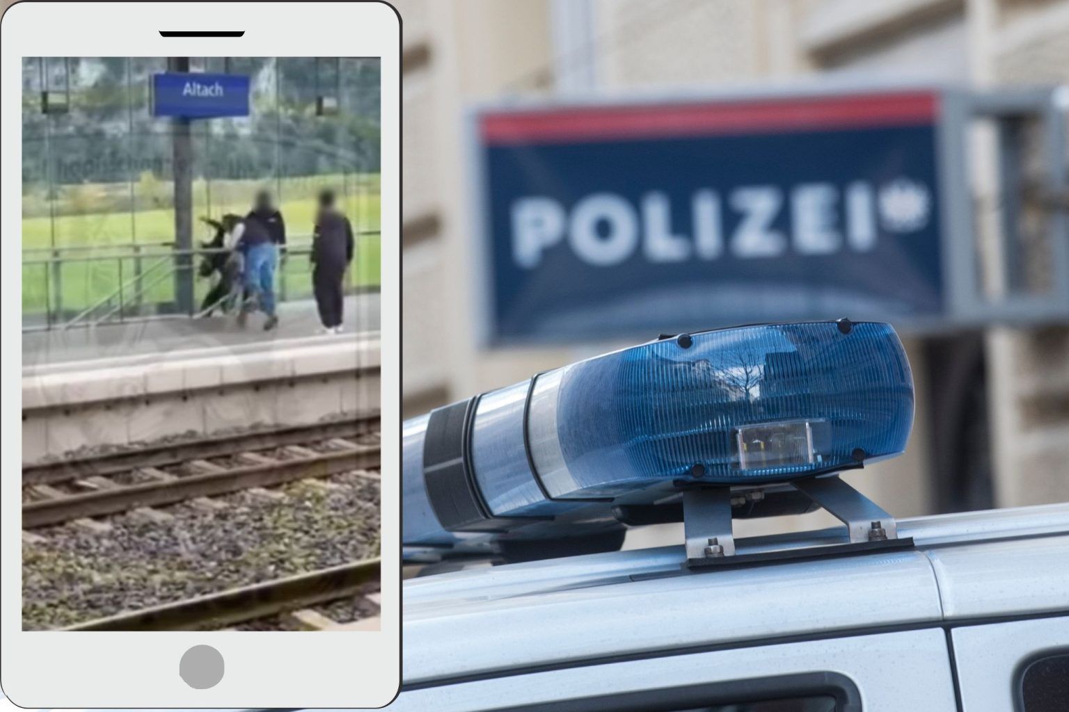 Gewaltvideo am Altacher Bahnhof: Polizei kündigt Anzeigen gegen ...